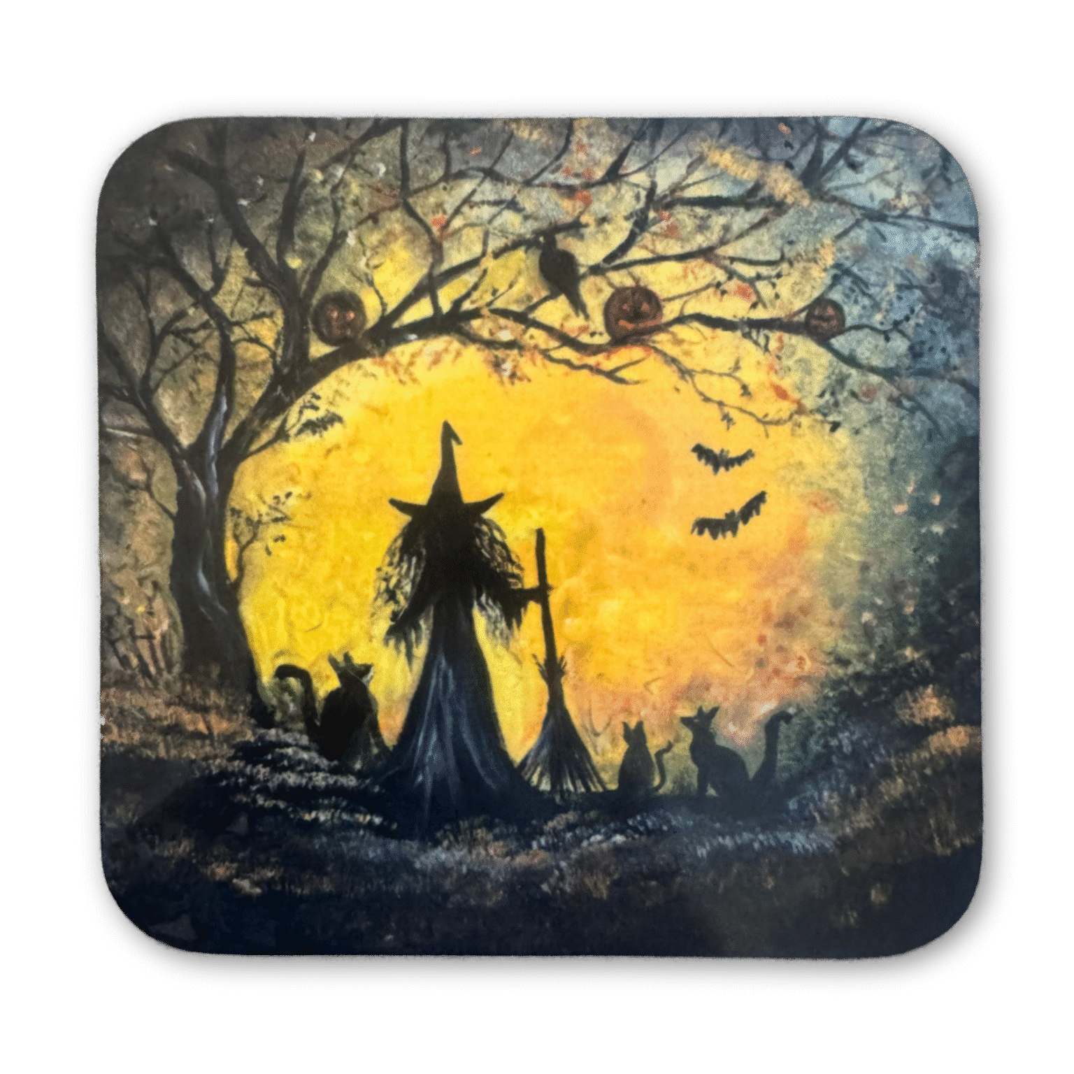 Midnight Magic Coaster - Emma Bateman Art | Yorkshire Artist | Greeting ...